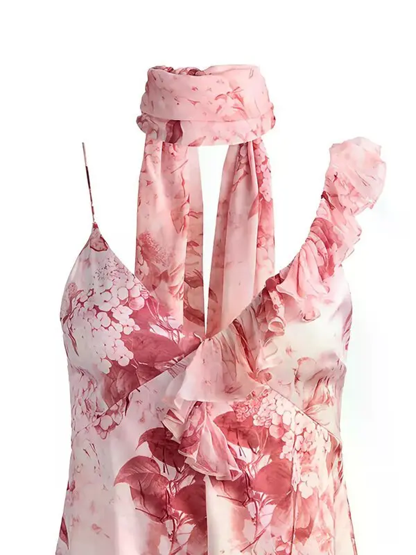 Alice + Olivia Zelda Ruffled Top - Pink