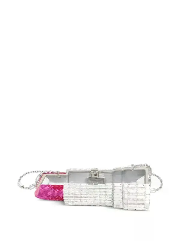 Judith Leiber Crystal Embellished Lipstick Clutch