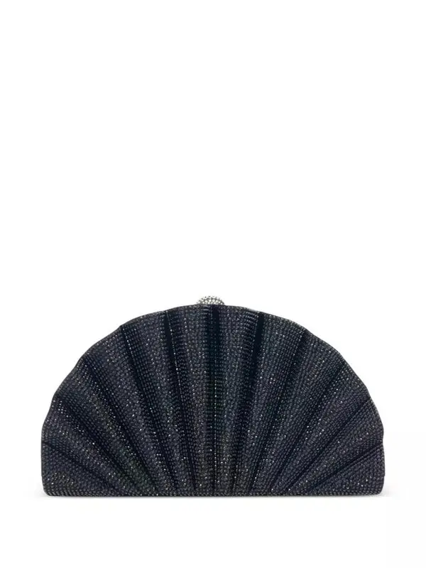 Judith Leiber Crystal-embellished Origami Fan Clutch Bag - Black