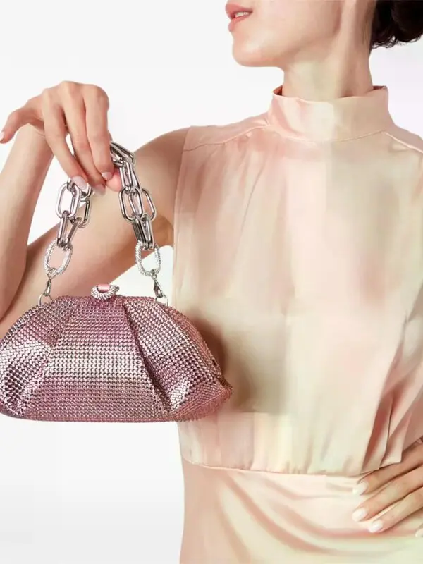 Judith Leiber Gemma Crystal-embellished Chain-link Tote Bag
