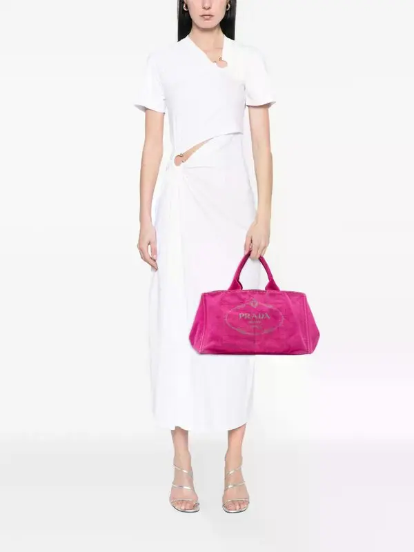 Prada Canapa Logo Satchel