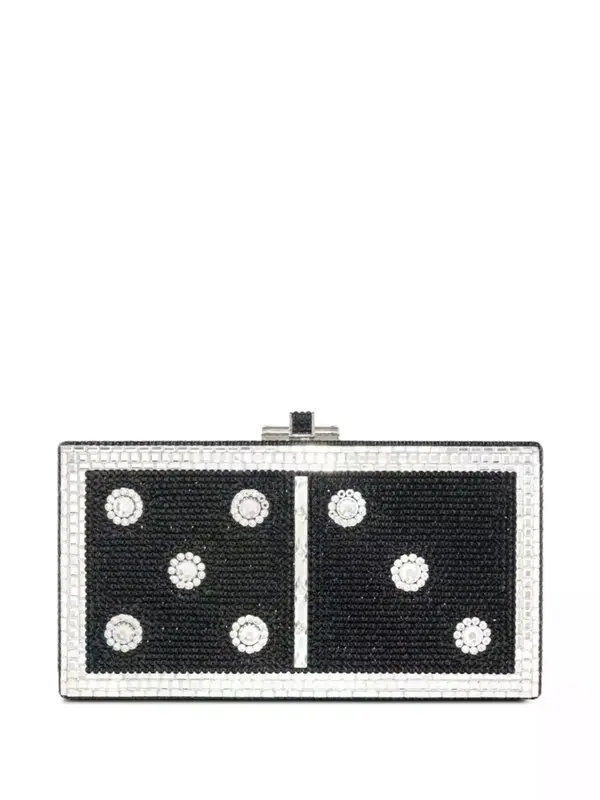 Judith Leiber Rectangle Crystal-embellished Clutch Bag - Black