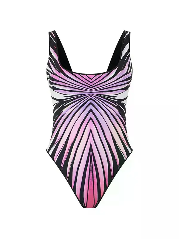 Roberto Cavalli Graphic Print One-piece Swimsuit - Pink