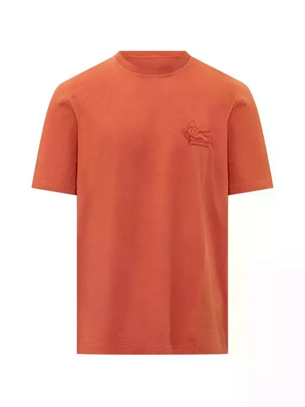 Etro Roma Logo-embroidered T-shirt