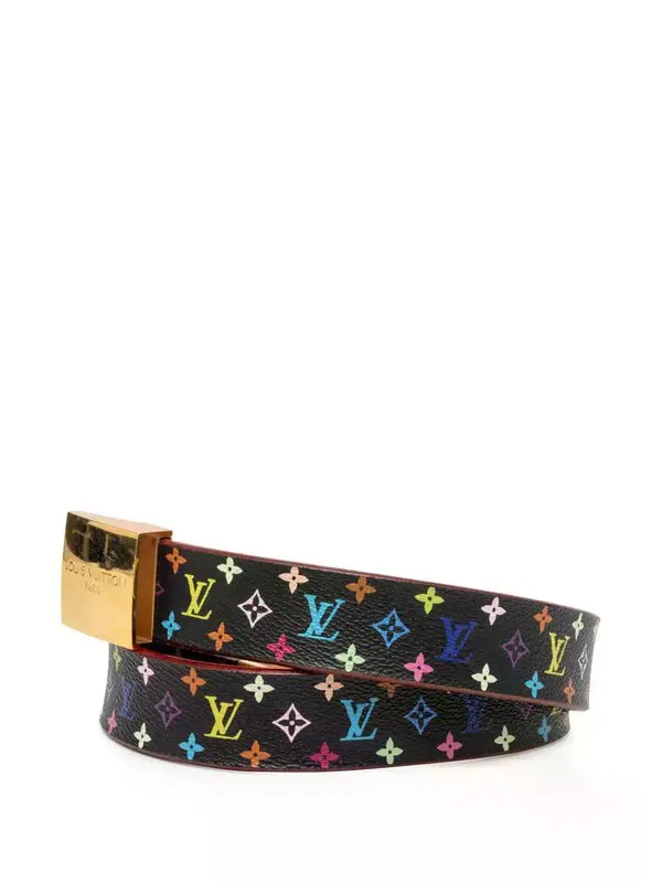 LOUIS VUITTON Monogram Multicolore Ceinture Belt - Black