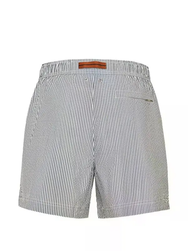 Zegna Striped Swim Shorts