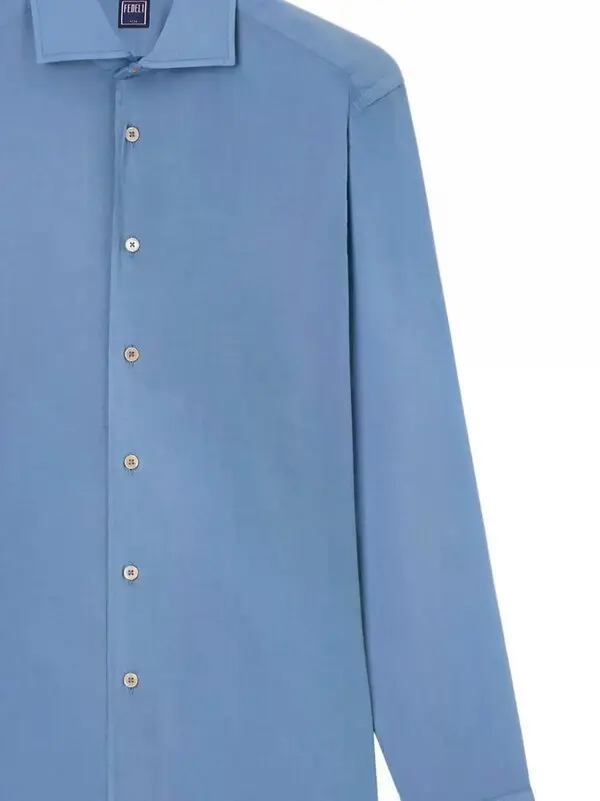Fedeli Sean Spread-collar Long-sleeve Shirt