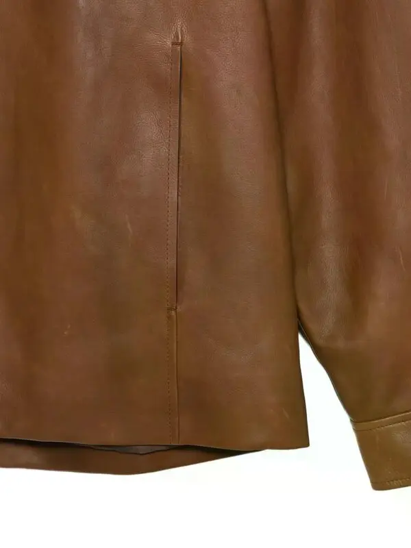 THE ROW Mount Leather Jacket