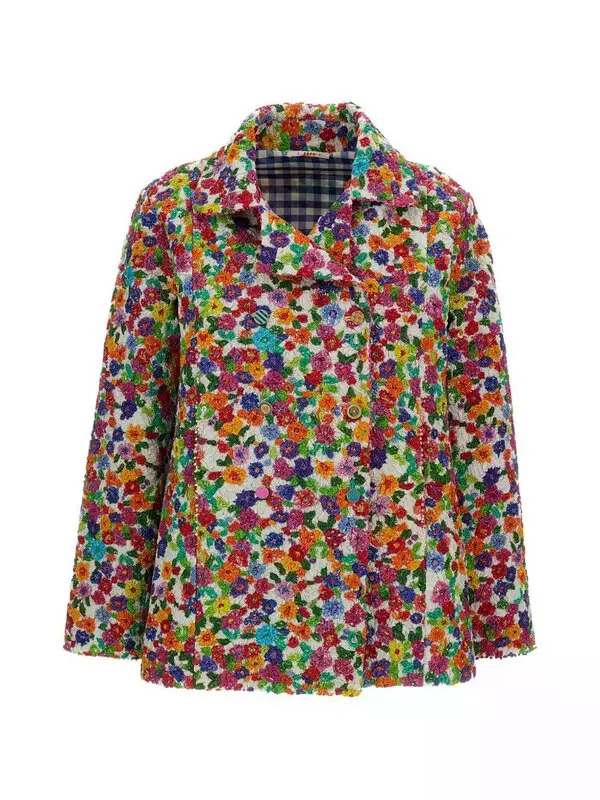 Pero Floral Double-breasted Jacket