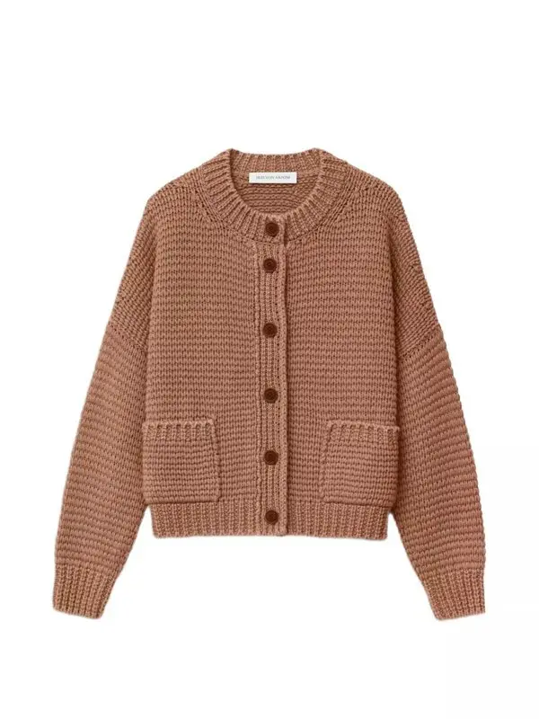 Iris Von Arnim Rosewood Chunky Knit Cardigan