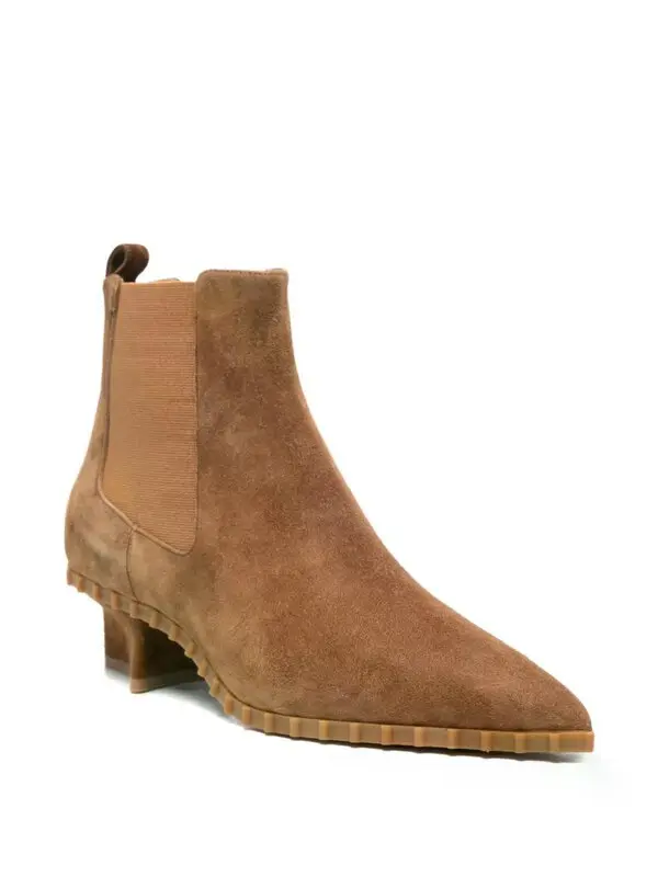 RAYLA K Suede Pointed-toe Ankle Boots