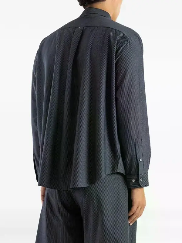 KANEMASA PHIL Atmosphere Pinstripe Shirt