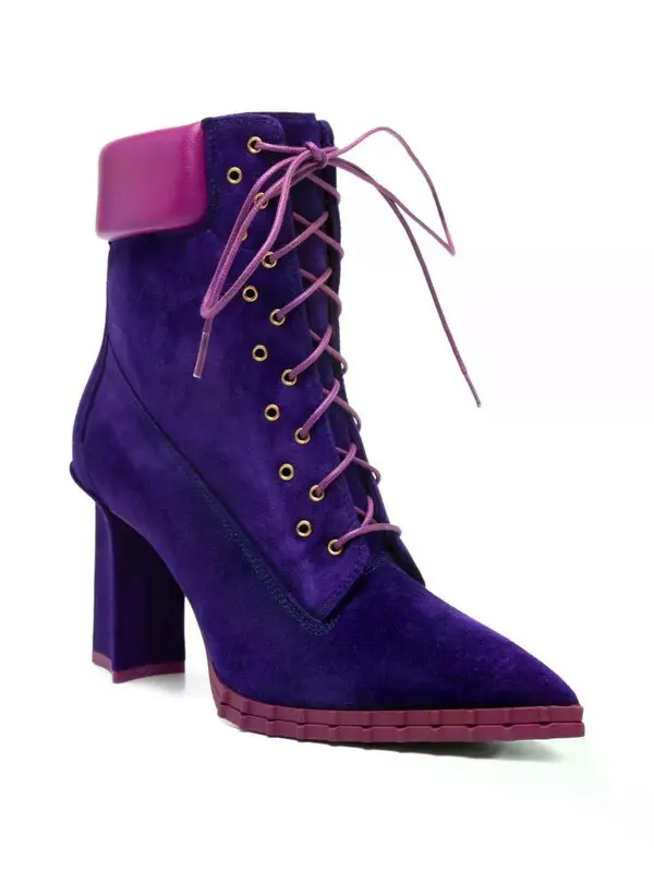 RAYLA K Lace-up Pointed-toe Boots