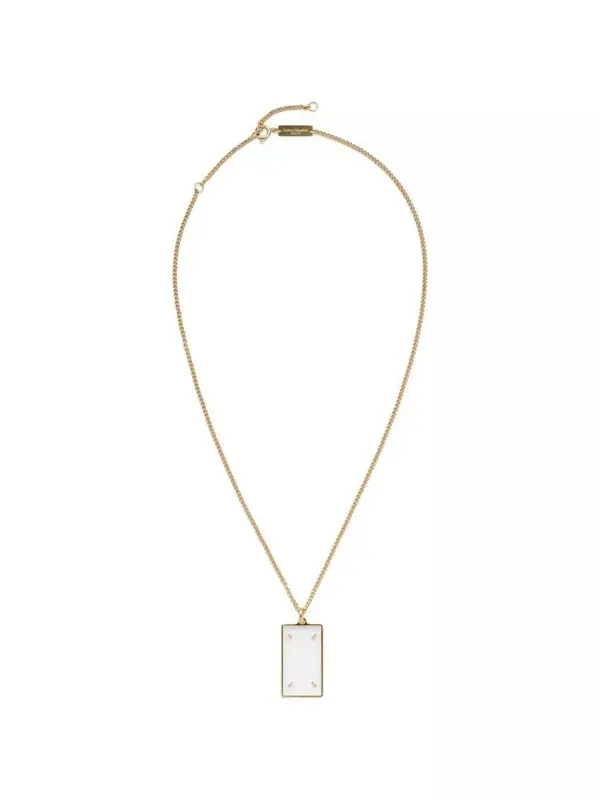 MAISON MARGIELA Four Stitches Pendant Necklace - Gold