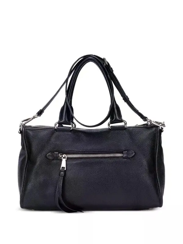 Prada Front Pocket Leather Tote Bag