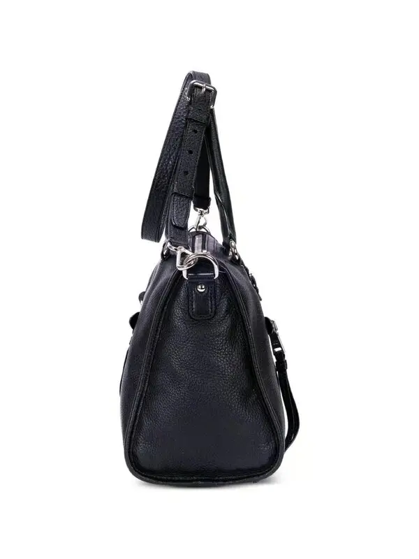 Prada Front Pocket Leather Tote Bag