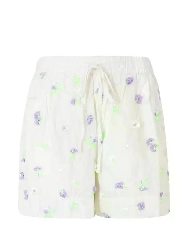 Essentiel Antwerp Embellished Shorts - White