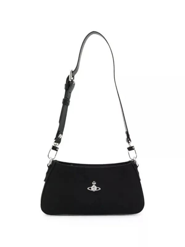 VIVIENNE WESTWOOD Orb Plaque Shoulder Bag - Black