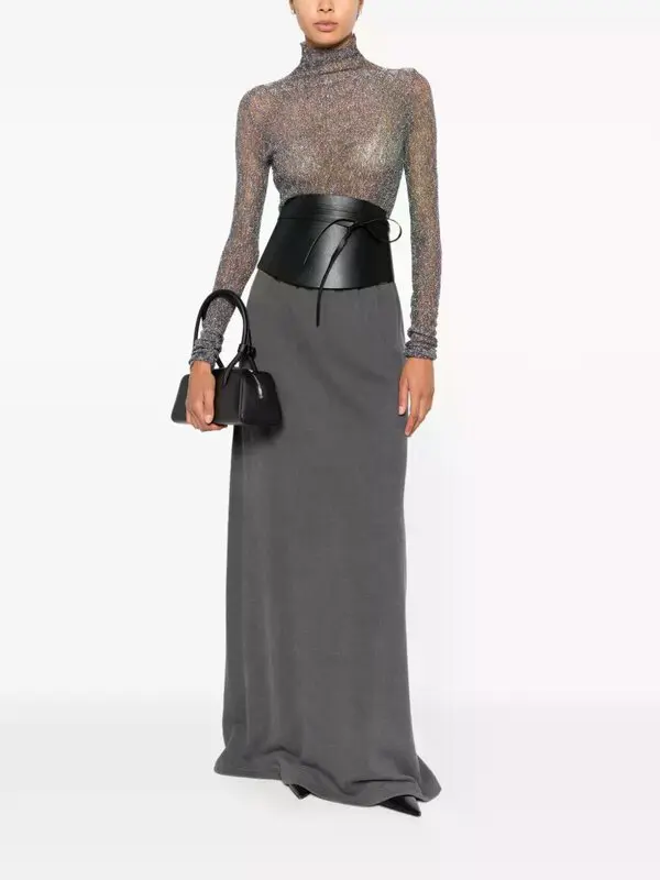 Marie Adam-Leenaerdt Diamond-mesh High-neck Top