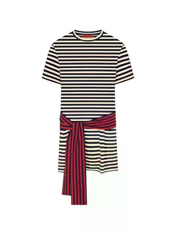 SIMONMILLER Lottie Striped T-shirt Dress - Blue