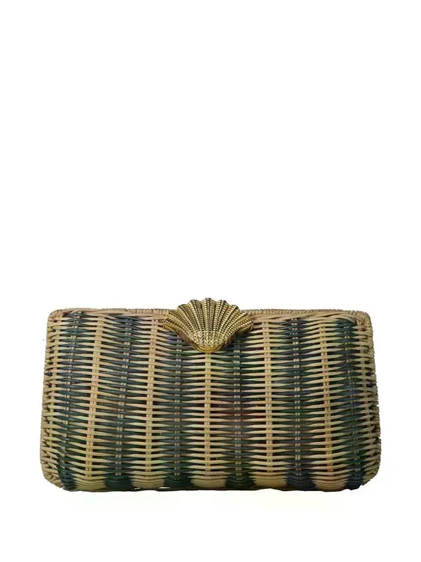 Poolside Classica Woven Clutch Bag - Neutrals
