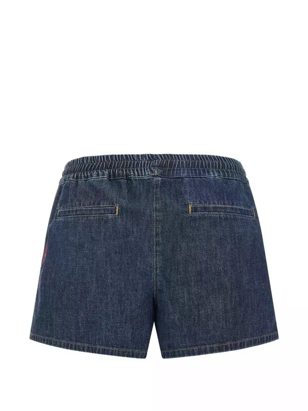 Valentino Garavani Vlogo Chambray Shorts