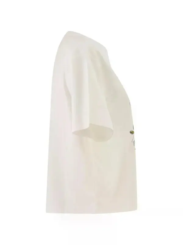 Max Mara Graphic Print Cotton T-shirt