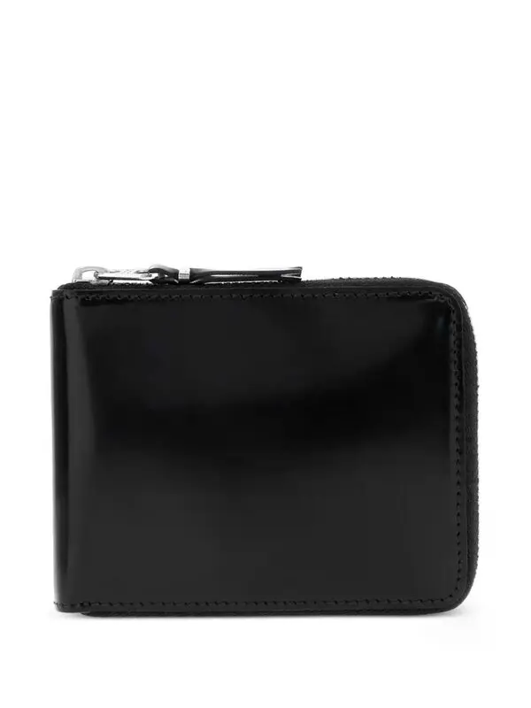 Comme Des Garçons Polished Leather Wallet - Black