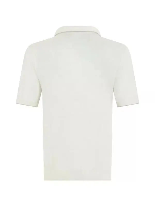Fedeli Ribbed-knit V-neck T-shirt