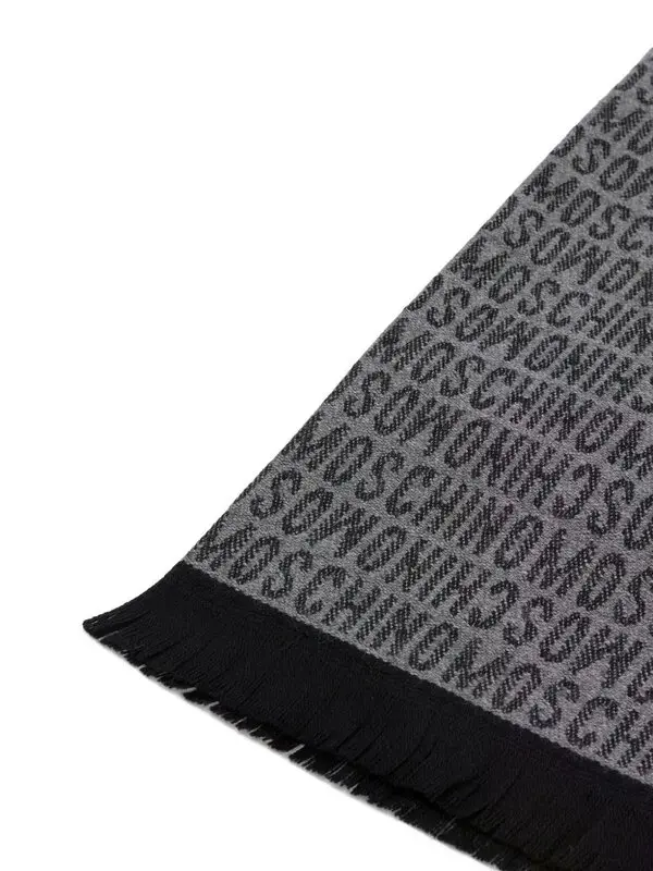 Moschino Logo-jacquard Wool Scarf