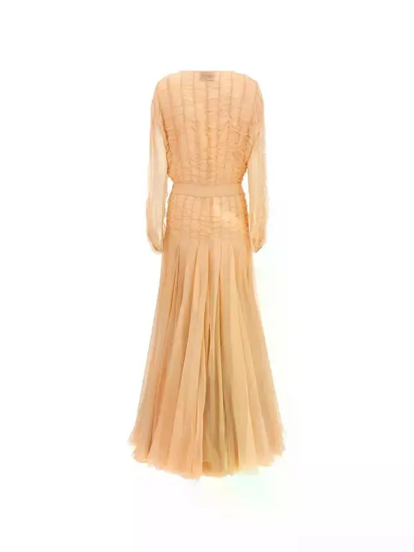 GIOVANNI BEDIN Smocked Cut-out Maxi Dress