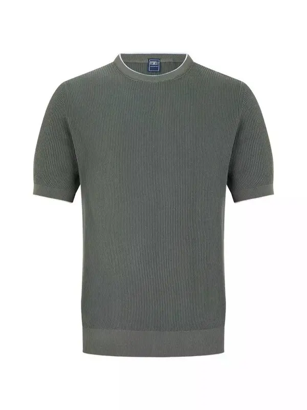 Fedeli Crew-neck Ribbed T-shirt