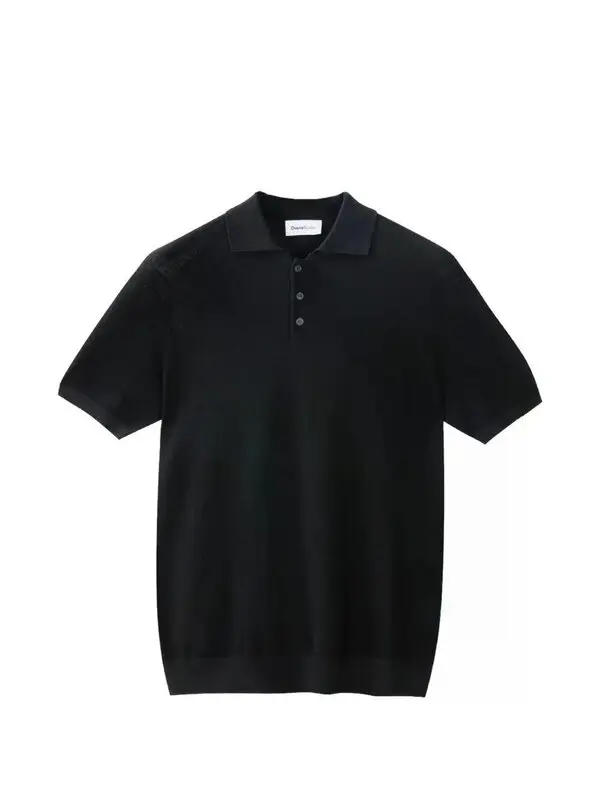 DIANA STUDIO Short-sleeve Knit Polo Shirt - Black