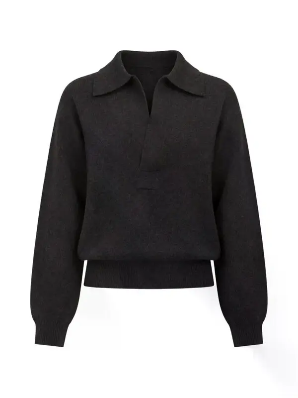 Victoria Beckham Genevieve Collared Sweater - Grey