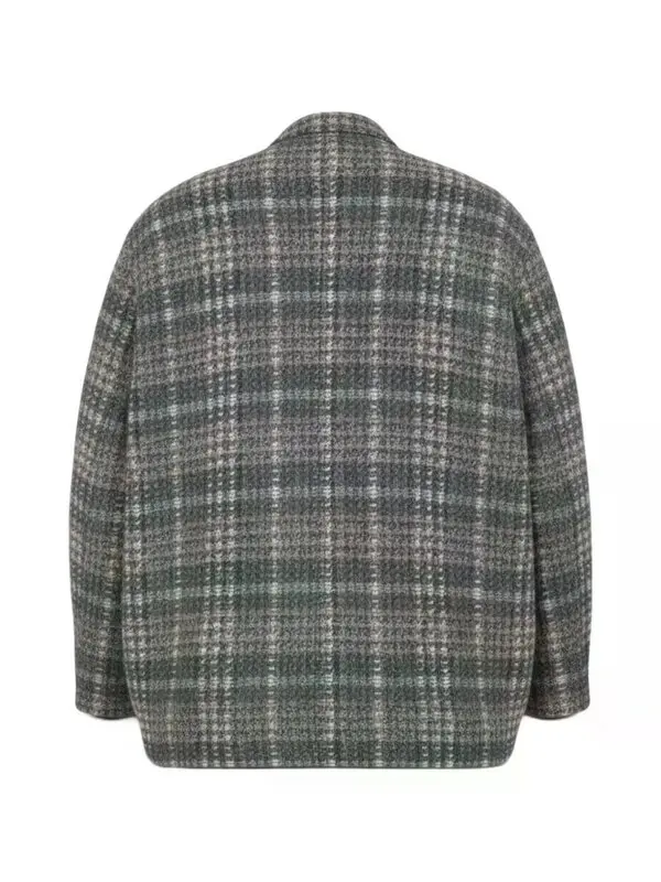 Issey Miyake 1980s Textured Check Blazer Jacket