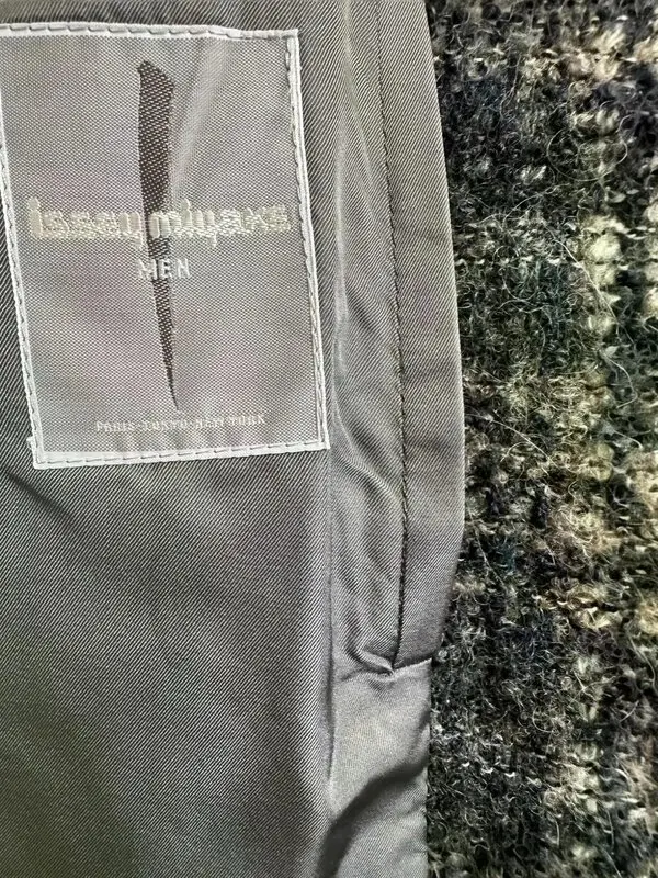 Issey Miyake 1980s Textured Check Blazer Jacket