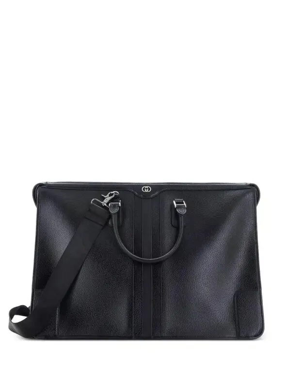 Gucci Interlocking G Convertible Briefcase Leather Large Business Bag