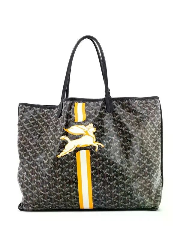 Goyard Anjou Reversible Printed Coated Canvas Gm Tote Bag - Black
