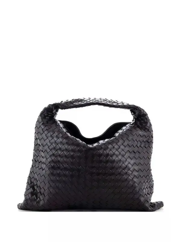 Bottega Veneta Intrecciato Large Hobo Bag - Brown