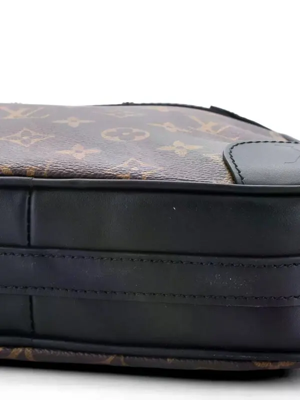 LOUIS VUITTON Macassar Monogram Canvas Biker Messenger Bag