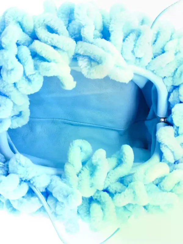 Bottega Veneta The Wave Pouch Twisted Chenille Mini Crossbody Bag