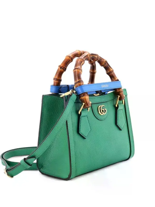 Gucci Diana Mini Crossbody Bag With Bamboo Handle - Green