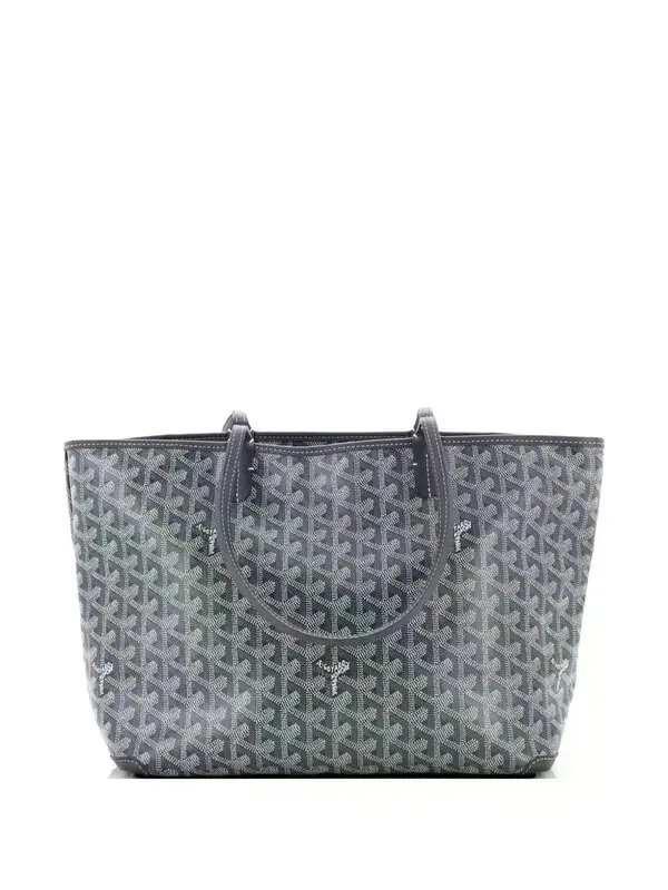 Goyard Artois Pm Tote Bag In Coated Canvas - Grey