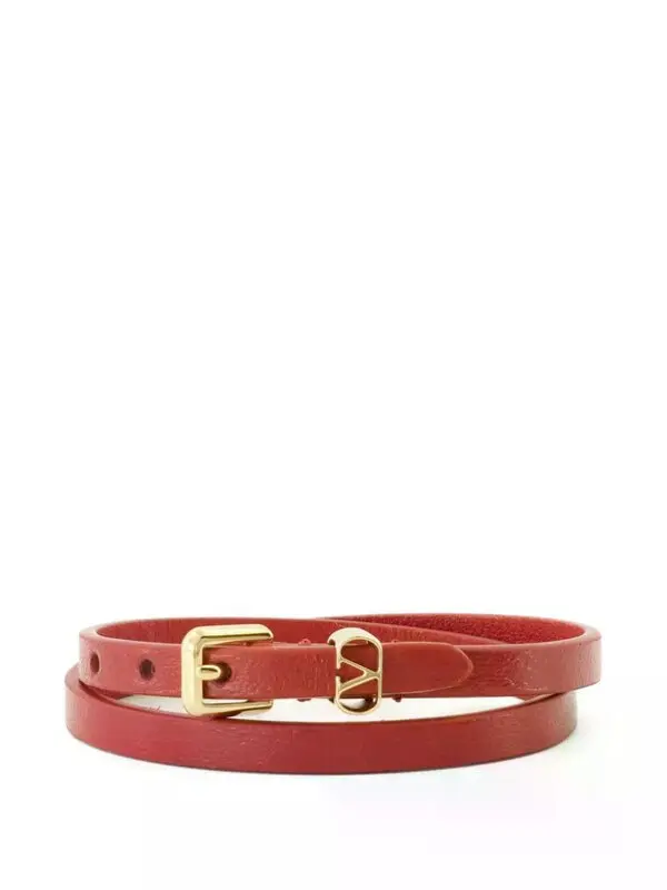 Valentino Garavani Vlogo Signature Wrap Bracelet - Red