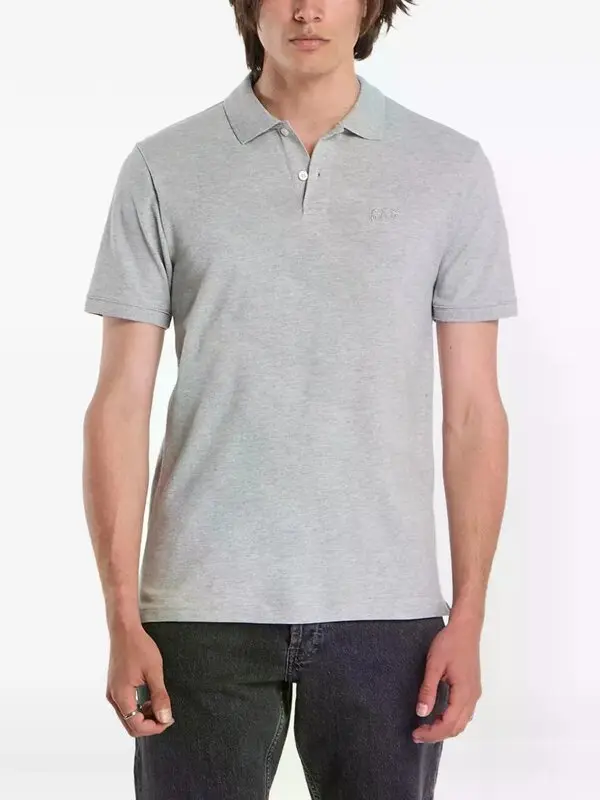 Gap Logo-embroidered Polo Shirt - Grey