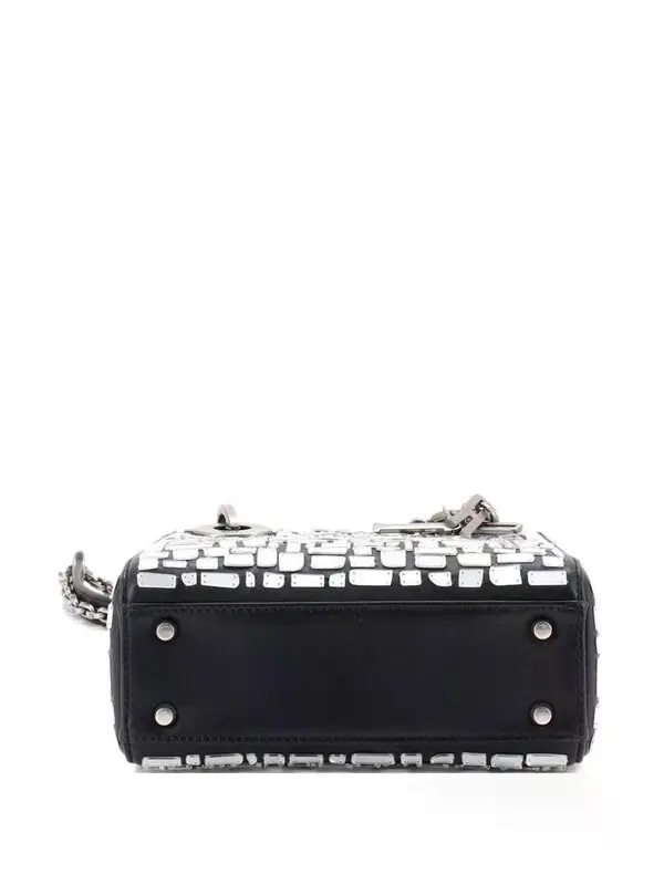 Dior Lady Chain Bag Leather And Mirror Mosaic Mini Shoulder Bag