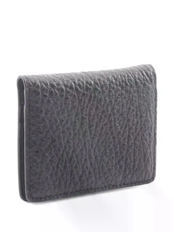 MAISON MARGIELA Four-stitches Key Ring Card Case - Black