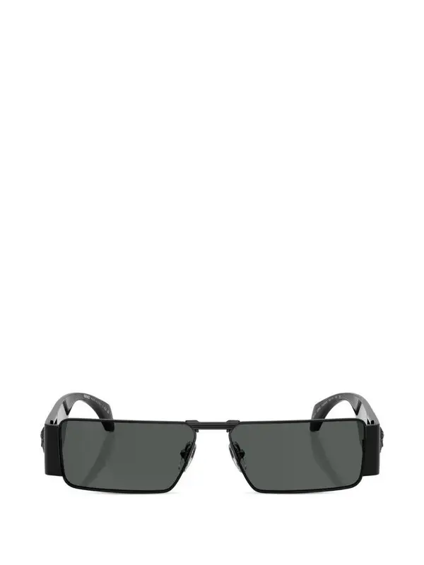 Versace Medusa Plaque Rectangle Frame Sunglasses