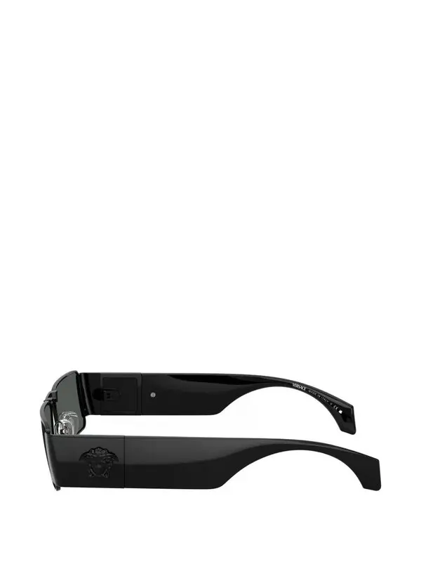 Versace Medusa Plaque Rectangle Frame Sunglasses