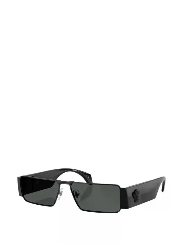 Versace Medusa Plaque Rectangle Frame Sunglasses